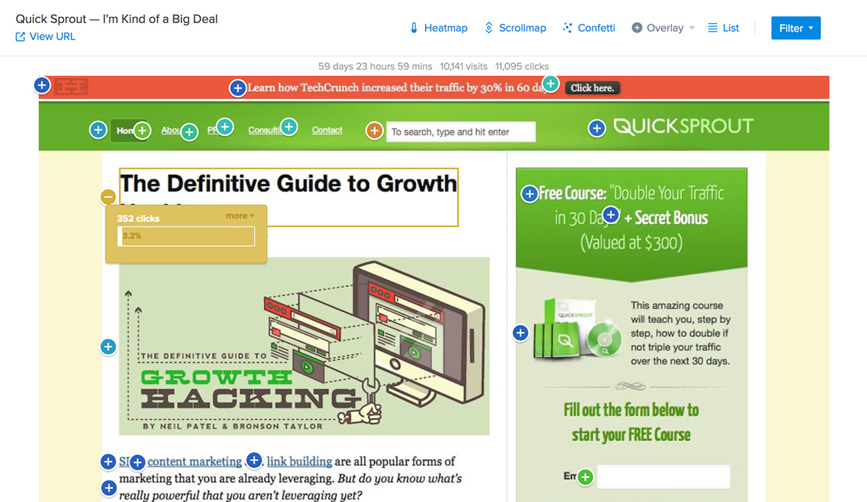 A/B Testing & Heatmaps - Crazy Egg Website Optimization Software